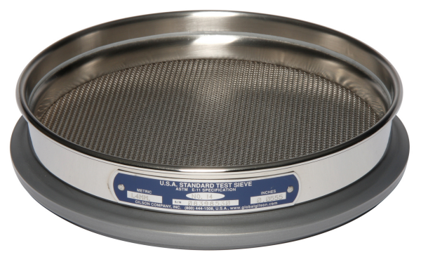 9321 - AIR JET Test Sieve, No. 18 Mesh, Full Height, Stainless Frame ...