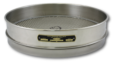 12 Inch Stainless Frame, Stainless Mesh Intermediate Height Sieves