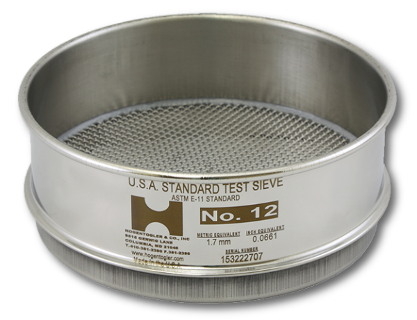 3858 - 6" Test Sieve, No. 5 Mesh, Full Height, Stainless Frame ...