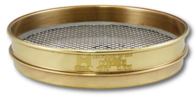 8 Inch Brass Frame, Stainless Mesh Half Height Sieves