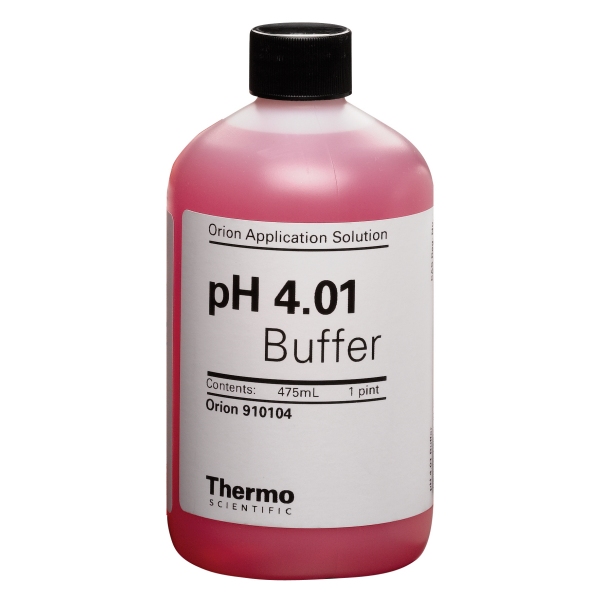 Thermo Orion™ pH 4.01 pH Buffer, Red, NIST Traceable, 475mL Bottle - Hogentogler.com